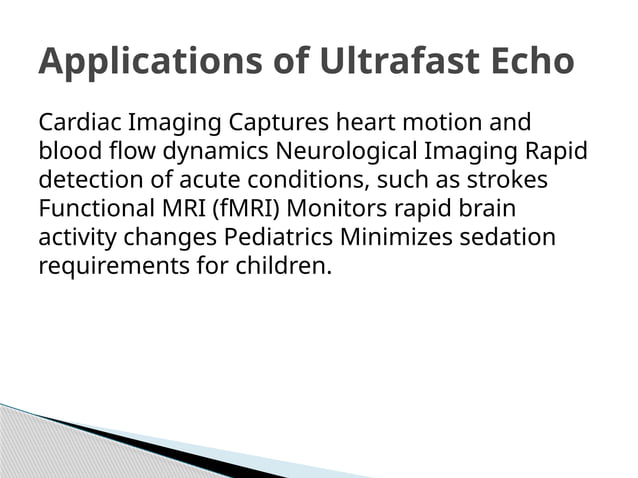 Ultrafast Echo for MRI project.pptx 6 slides | PPTX