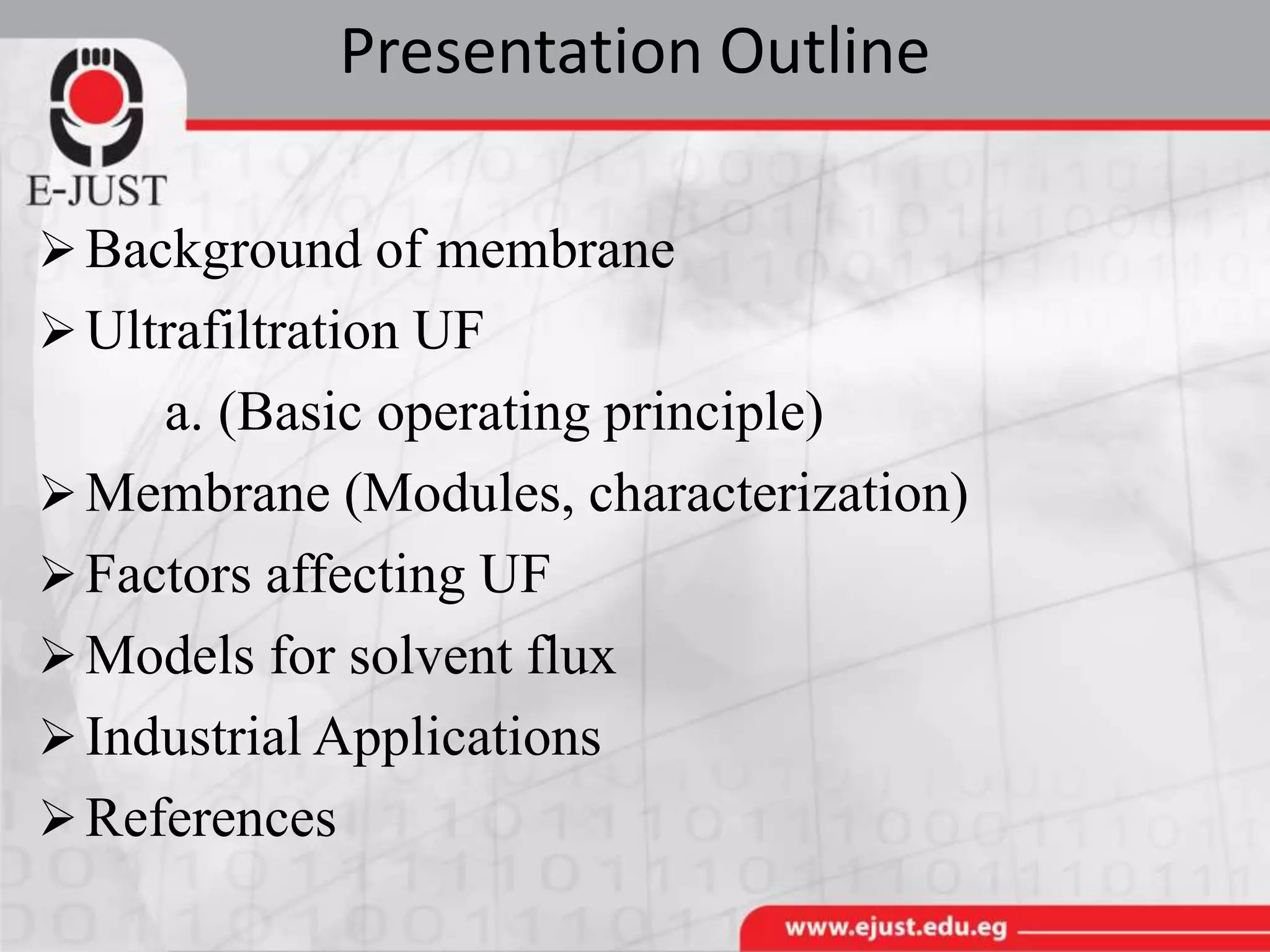 Ultrafiltration hamdiya orleans boham | PPT