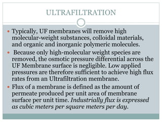 Ultrafine Filtration | PPTX