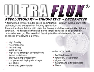 HIGH FLUID CSA CEMENT - ULTRA FLUX | PDF