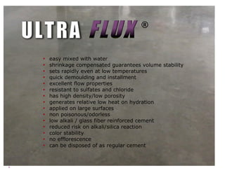 HIGH FLUID CSA CEMENT - ULTRA FLUX | PDF