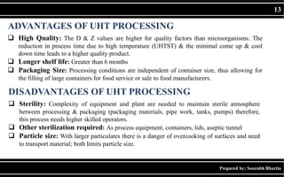 Ultra High Temperature Processing of Food Products | PDF