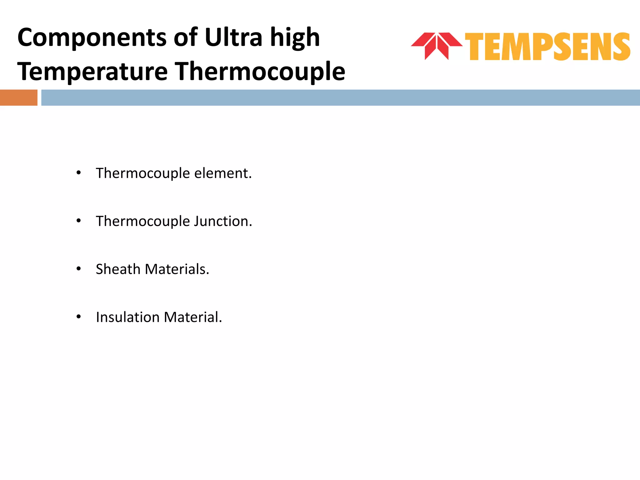 Ultra high temperature thermocouple | PPTX