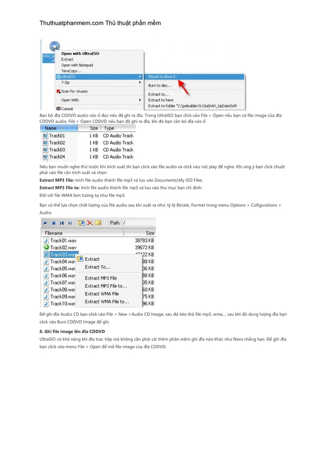 hướng dẫn sử dụng phân mềm Ultra iso | PDF