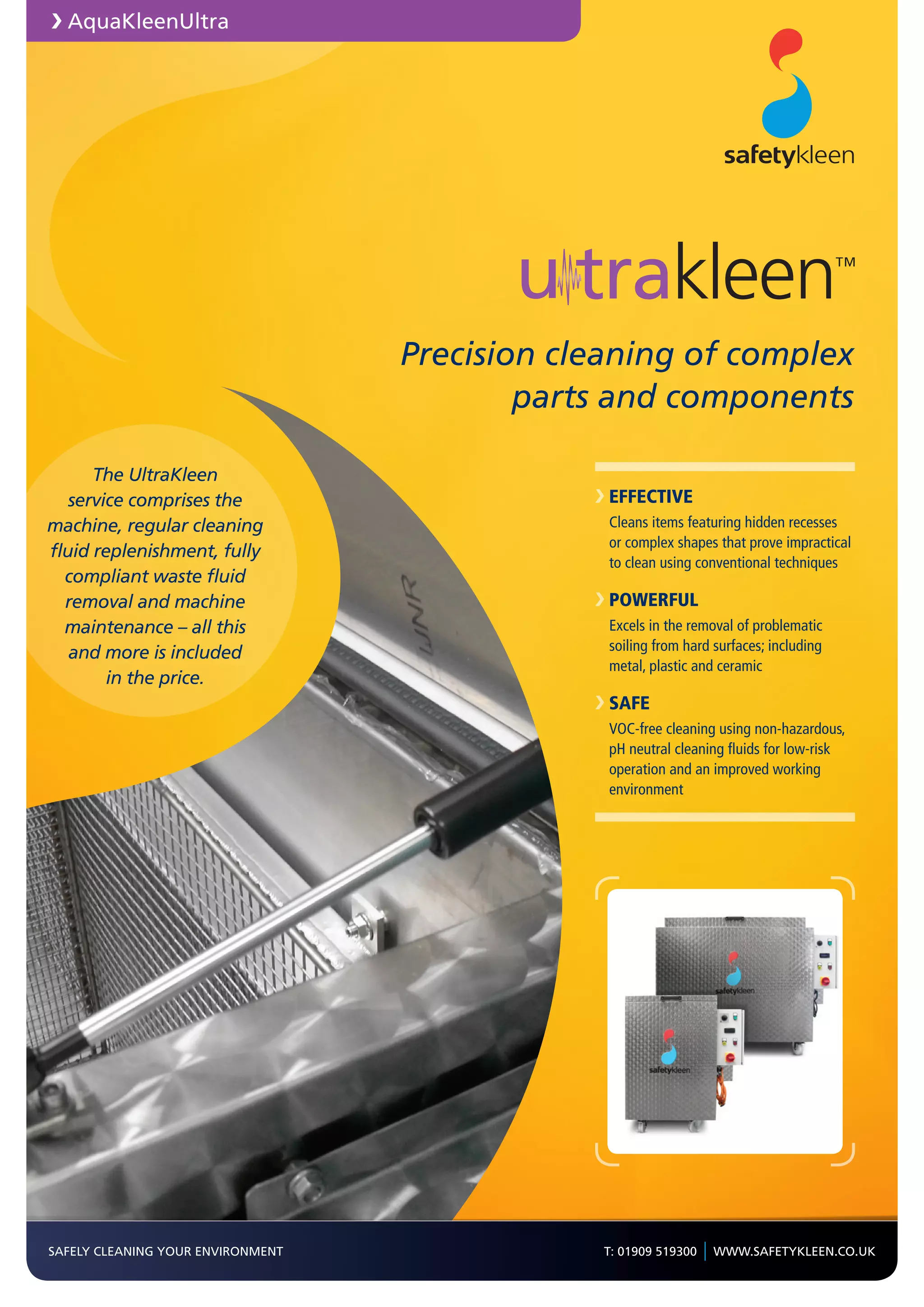 Ultrakleen - Our new range of Ultrasonic cleaners only from Safetykleen ...