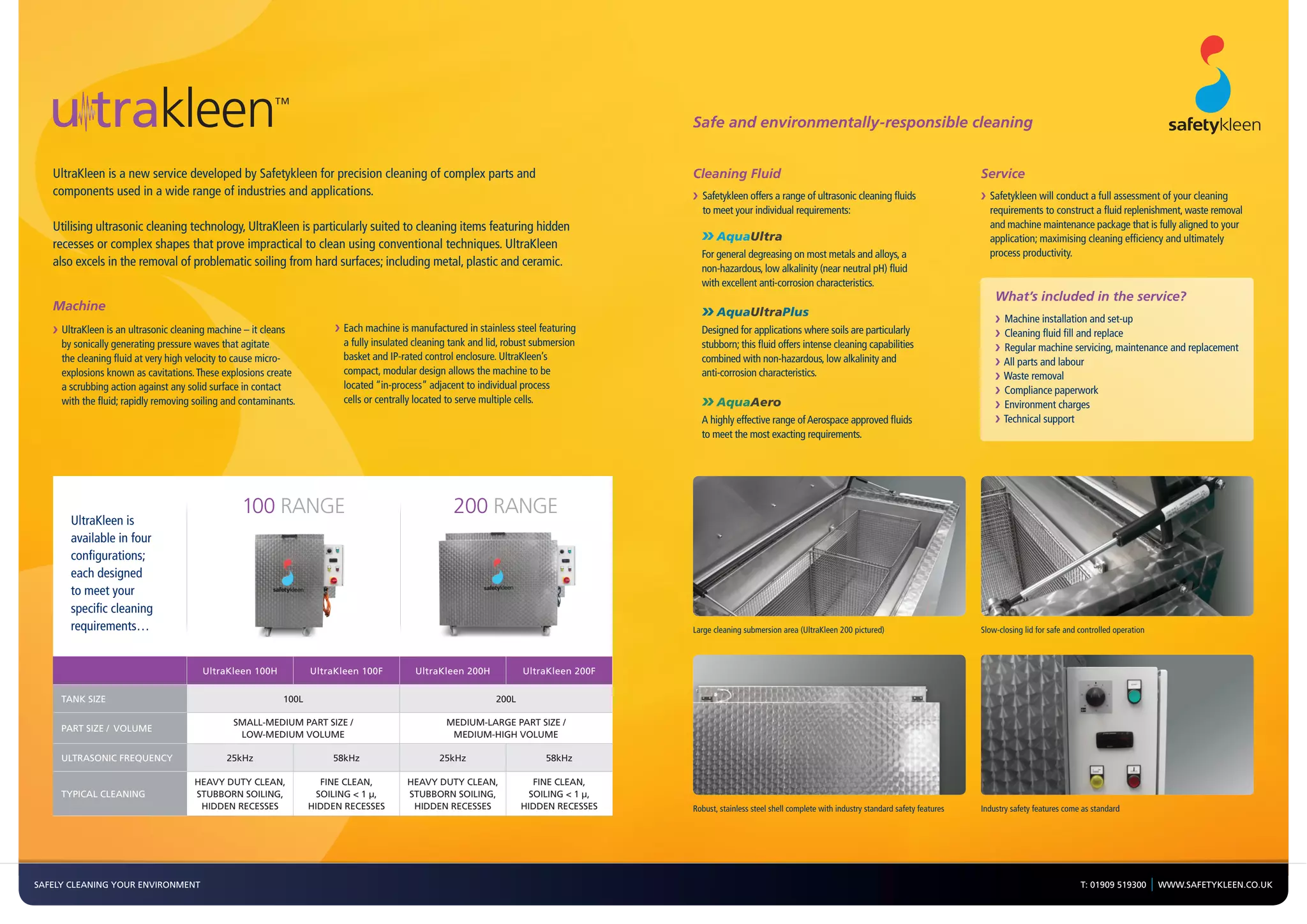 Ultrakleen - Our new range of Ultrasonic cleaners only from Safetykleen ...