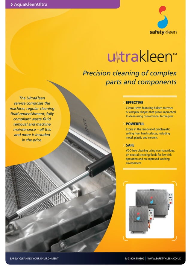 Ultrakleen - Our new range of Ultrasonic cleaners only from Safetykleen ...