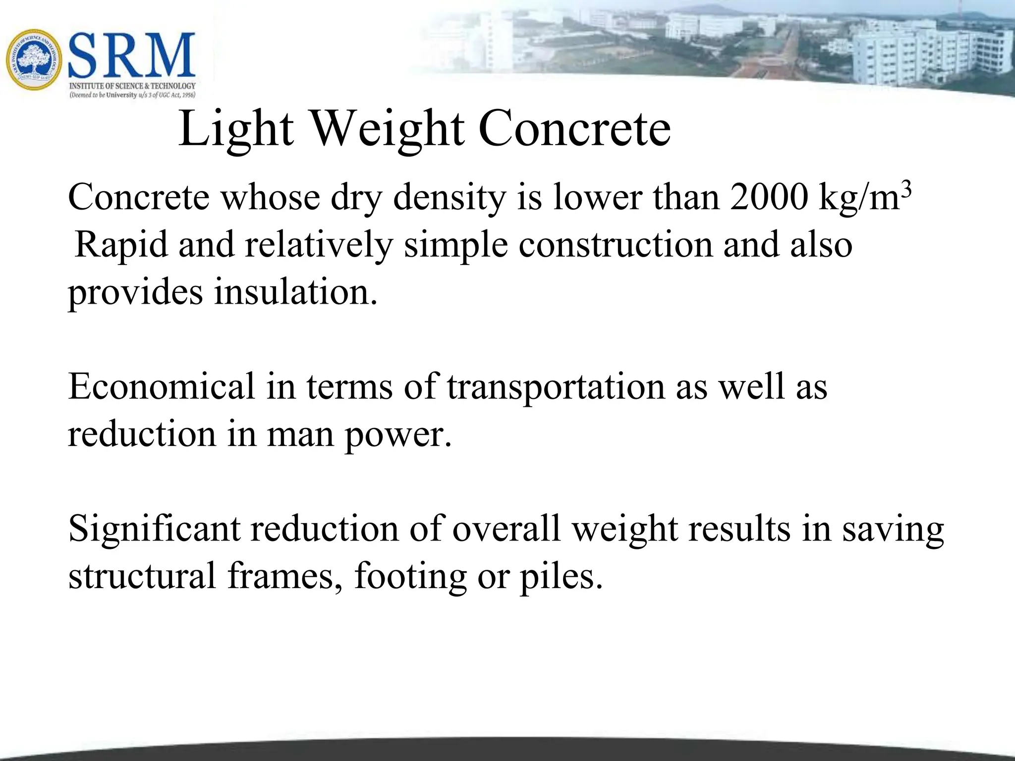 Ultra light weight concrete - research day ppt.pptx