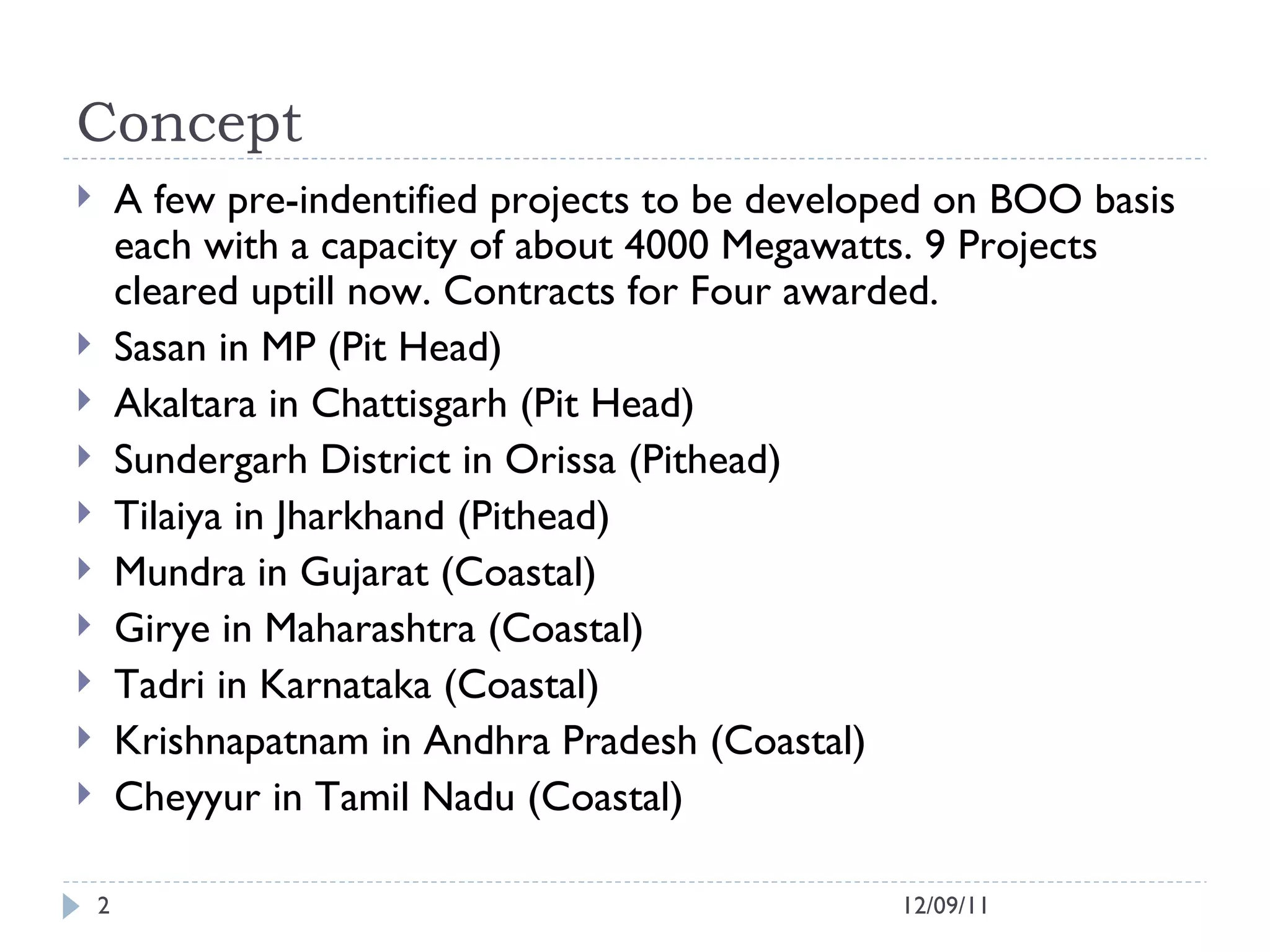 Ultra mega power projects | PPT