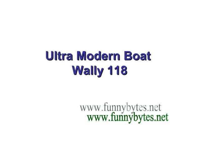 Ultra Modern Boat | PPT