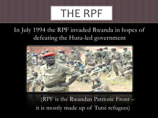 The Rwandan Genocide | PPTX