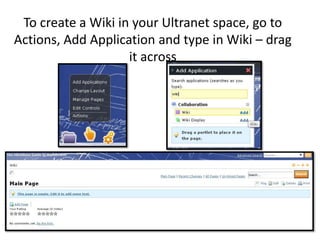 The Ultranet Wiki | PPT