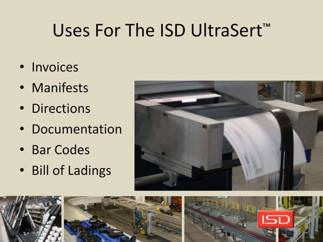 UltraSert Automatic Document Printer & Inserter by ISD | PPTX