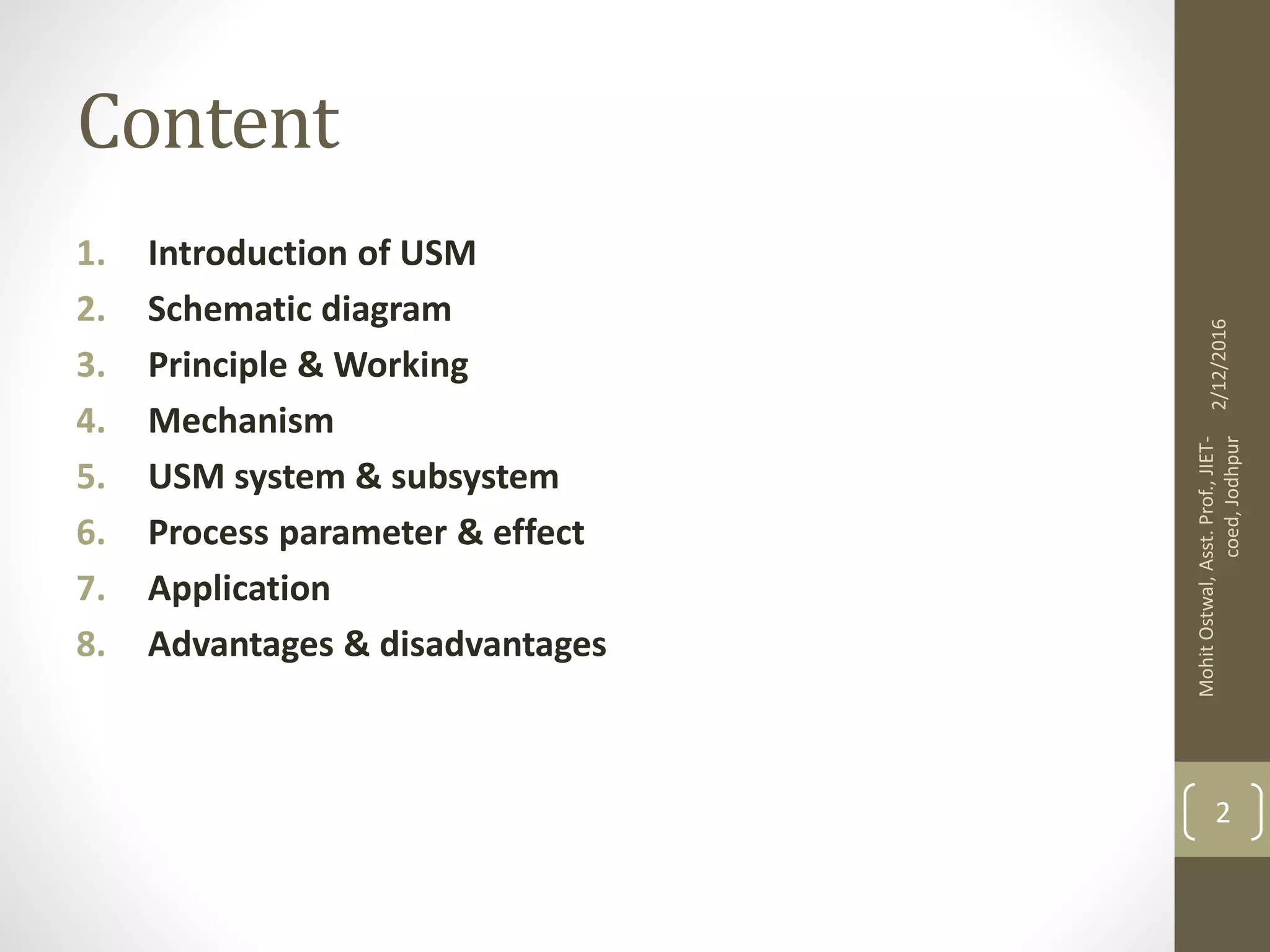 Ultrasonic machining | PPTX