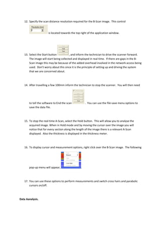 Ultrasonic B Scan Laboratory Experiment Guidance | PDF