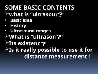 ULTRASONIC BASED DISTANCE MEASUREMENT SYSTEM.pptx