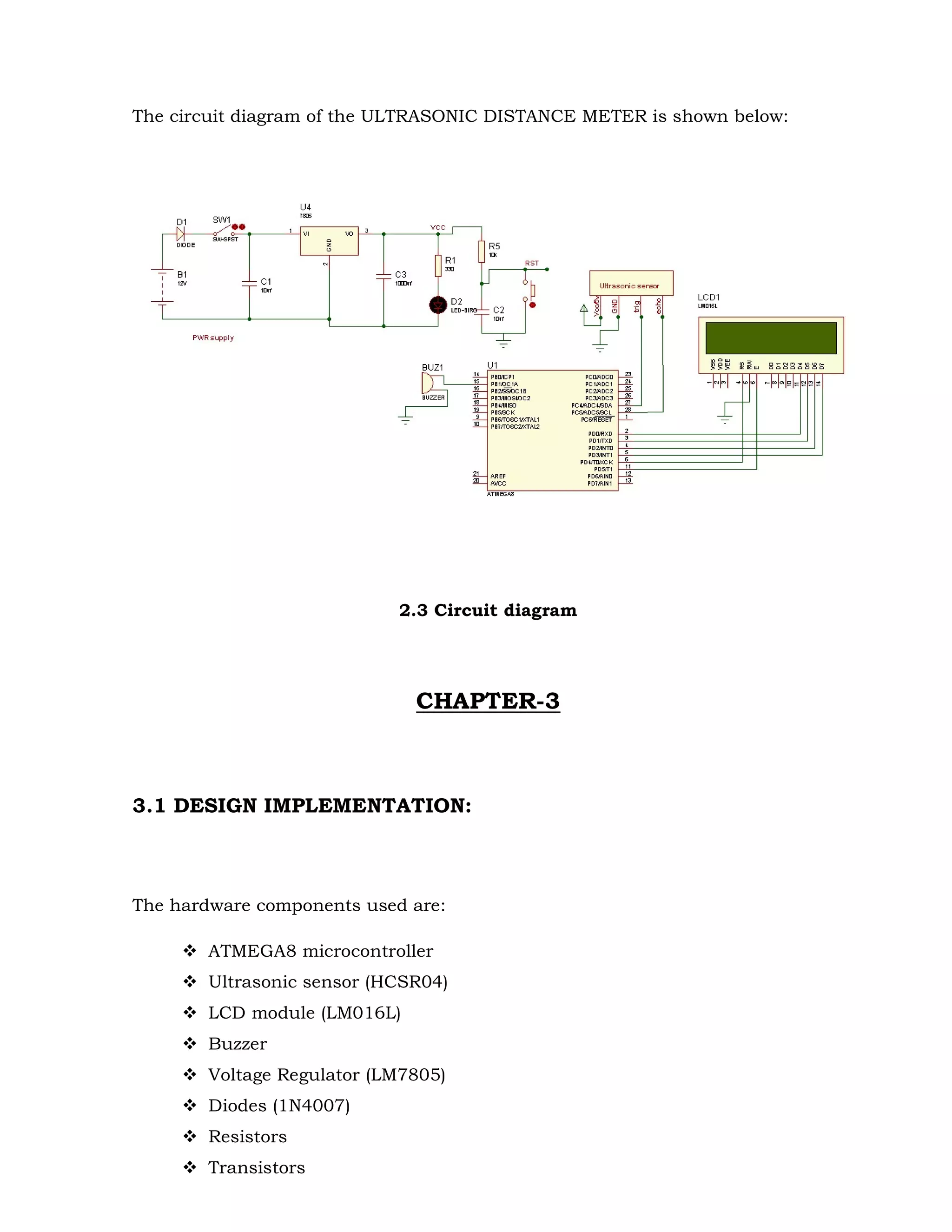 Ultrasonic based distance meter | PDF