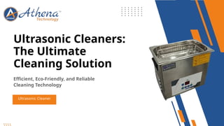 Ultrasonic Cleaners The Ultimate Cleaning Solution.pptx