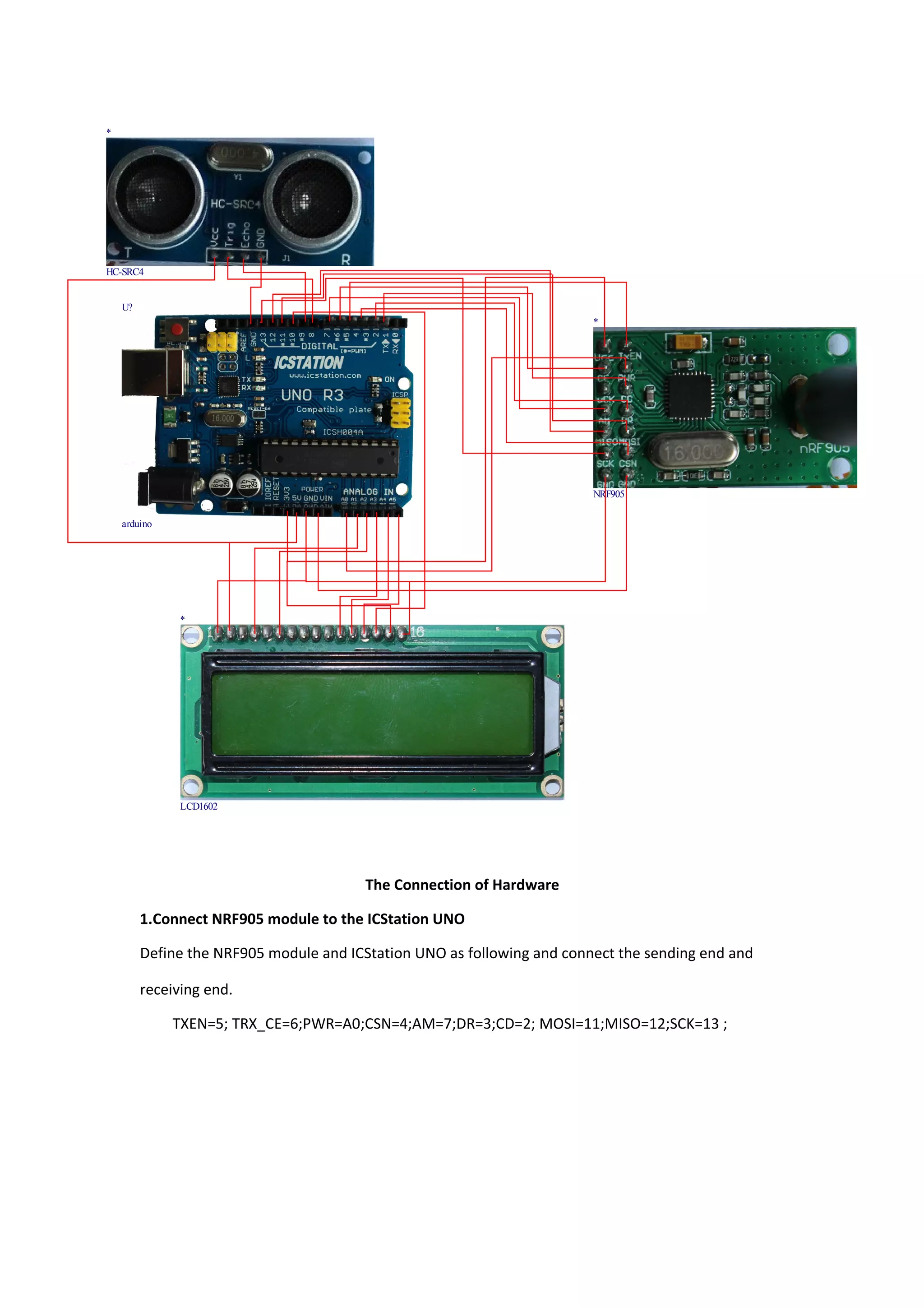 Ultrasonic Distance Measurement NRF905 Wireless Transmission System ...