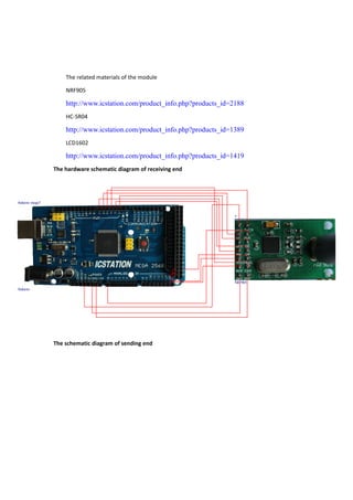 Ultrasonic Distance Measurement NRF905 Wireless Transmission System Based on Arduino | PDF