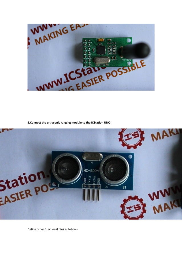 Ultrasonic Distance Measurement NRF905 Wireless Transmission System ...
