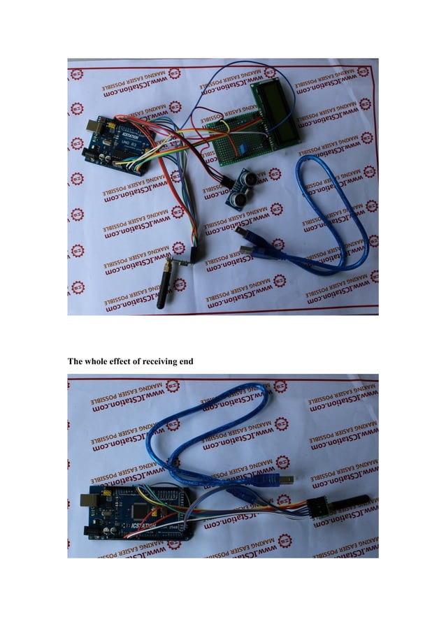 Ultrasonic Distance Measurement NRF905 Wireless Transmission System ...