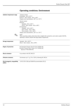Ultrasonic flowmeter-Proline Prosonic Flow 92F | PDF
