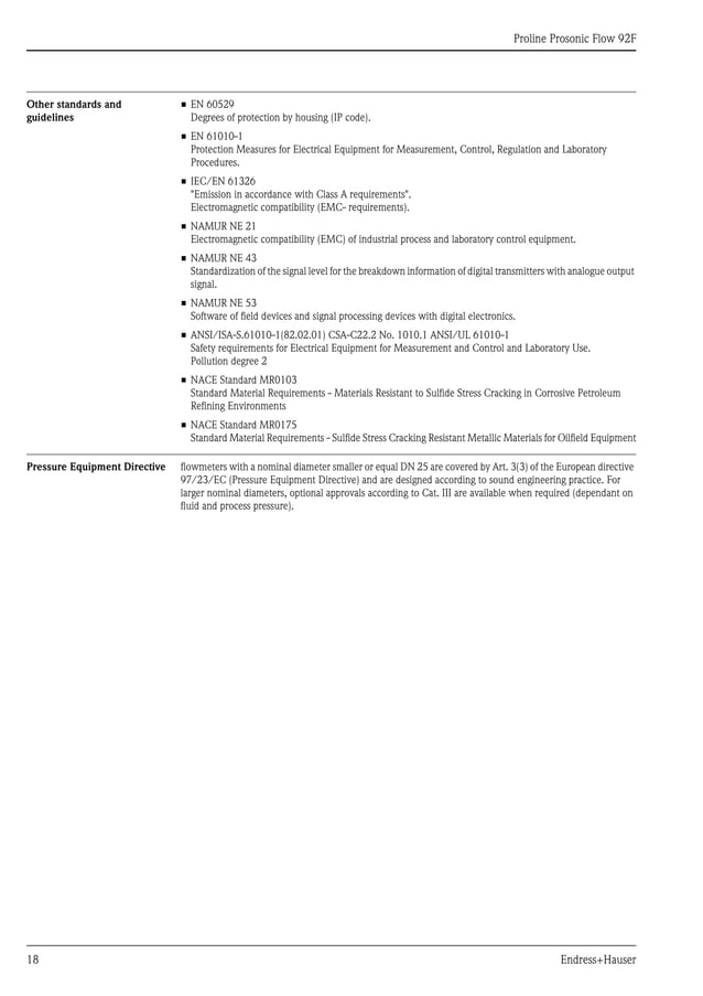 Ultrasonic flowmeter-Proline Prosonic Flow 92F | PDF
