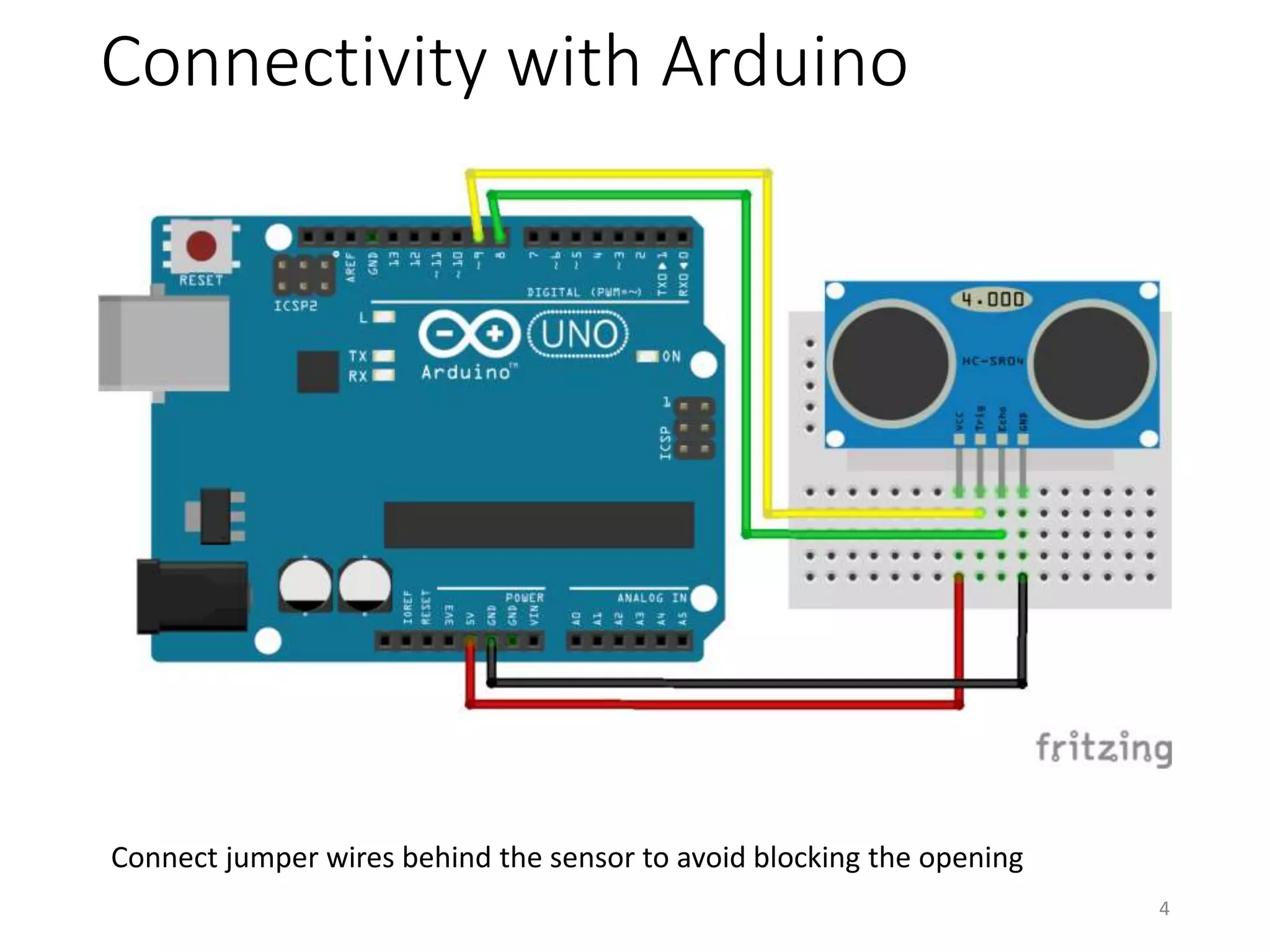 HC-SR04 Ultrasonic sensor with Arduino | PPT | Free Download