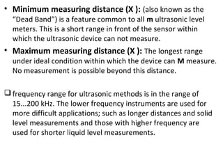 Ultrasonic level instrument | PPT