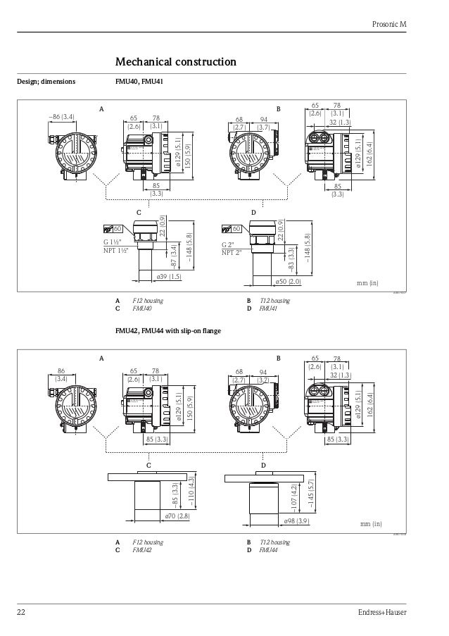 Ultrasonic Level Measurement-Prosonic M FMU40/41/42/43/44