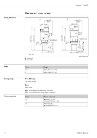 Ultrasonic Level Measurement-Prosonic T FMU30 | PDF