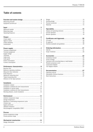Ultrasonic Level Measurement-Prosonic T FMU30 | PDF