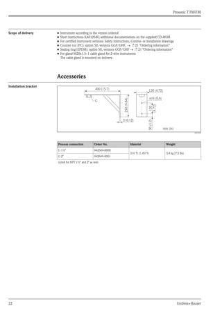 Ultrasonic Level Measurement-Prosonic T FMU30 | PDF