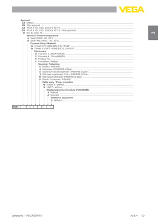 VEGA Ultrasonic Level Measurement - VEGASON Ultrasonic Level ...