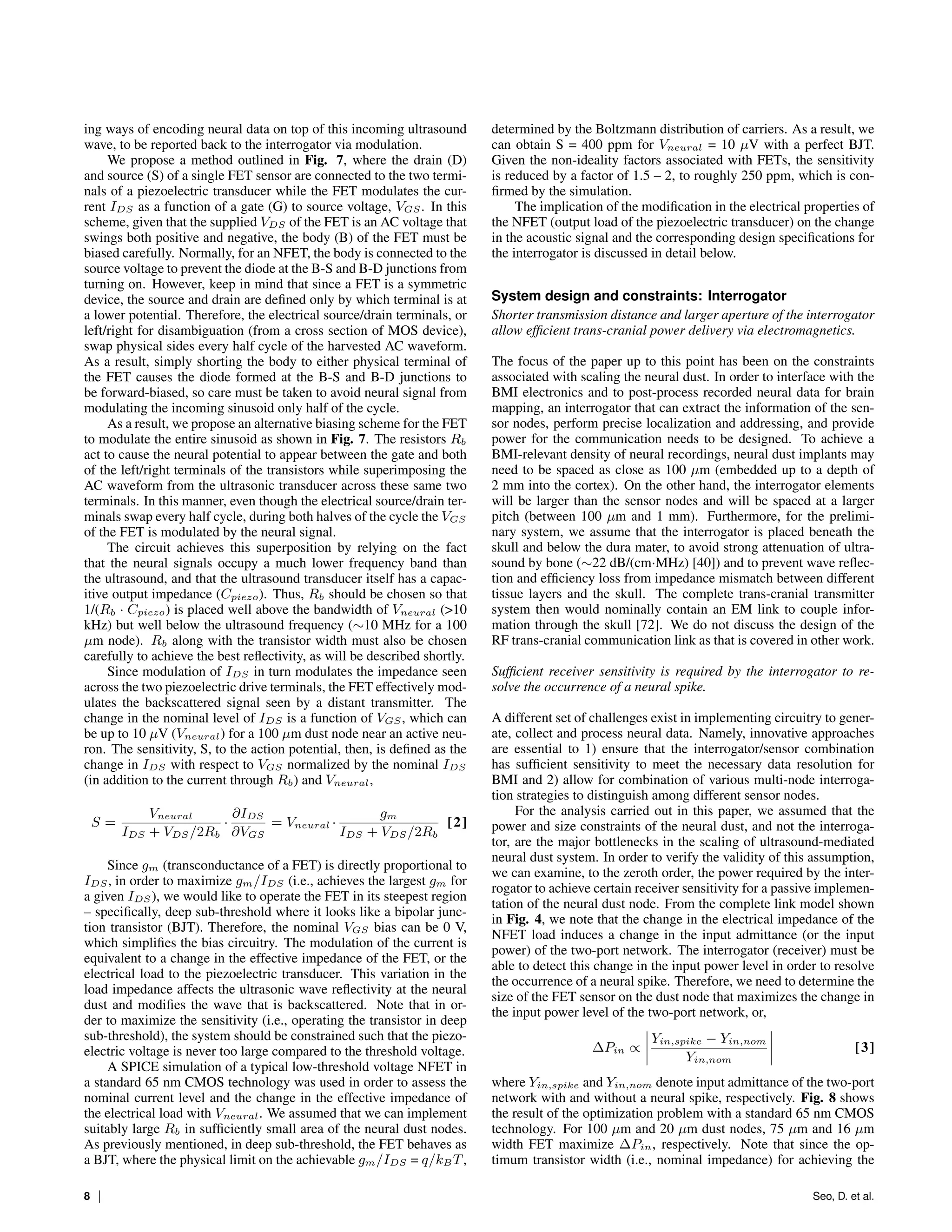 Neural dust : Ultrasonic low power solution for chronic brain machine ...