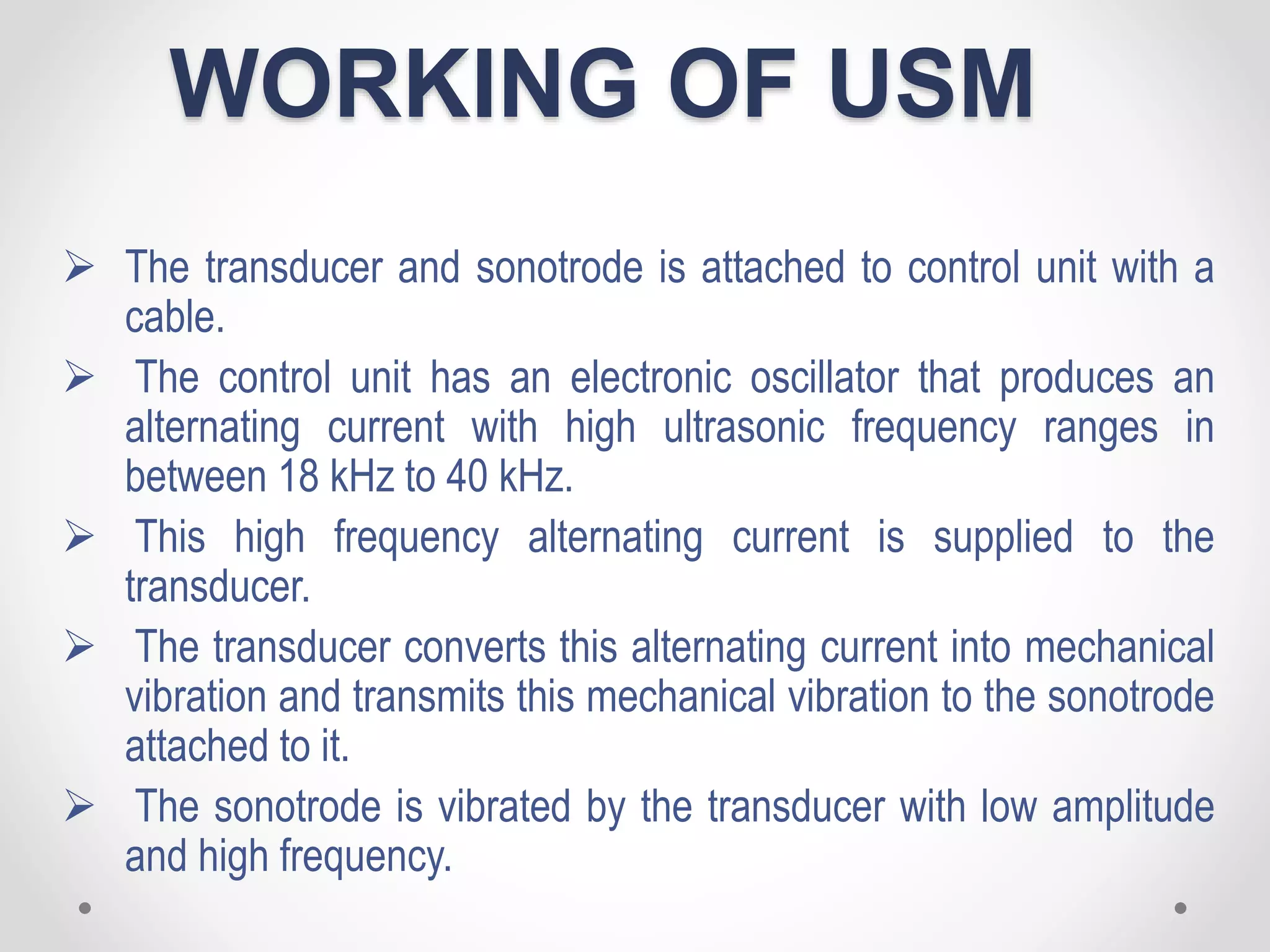 Ultra sonic machining | PPTX | Shaving | Personal Care