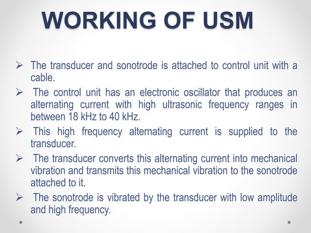 Ultra sonic machining | PPTX