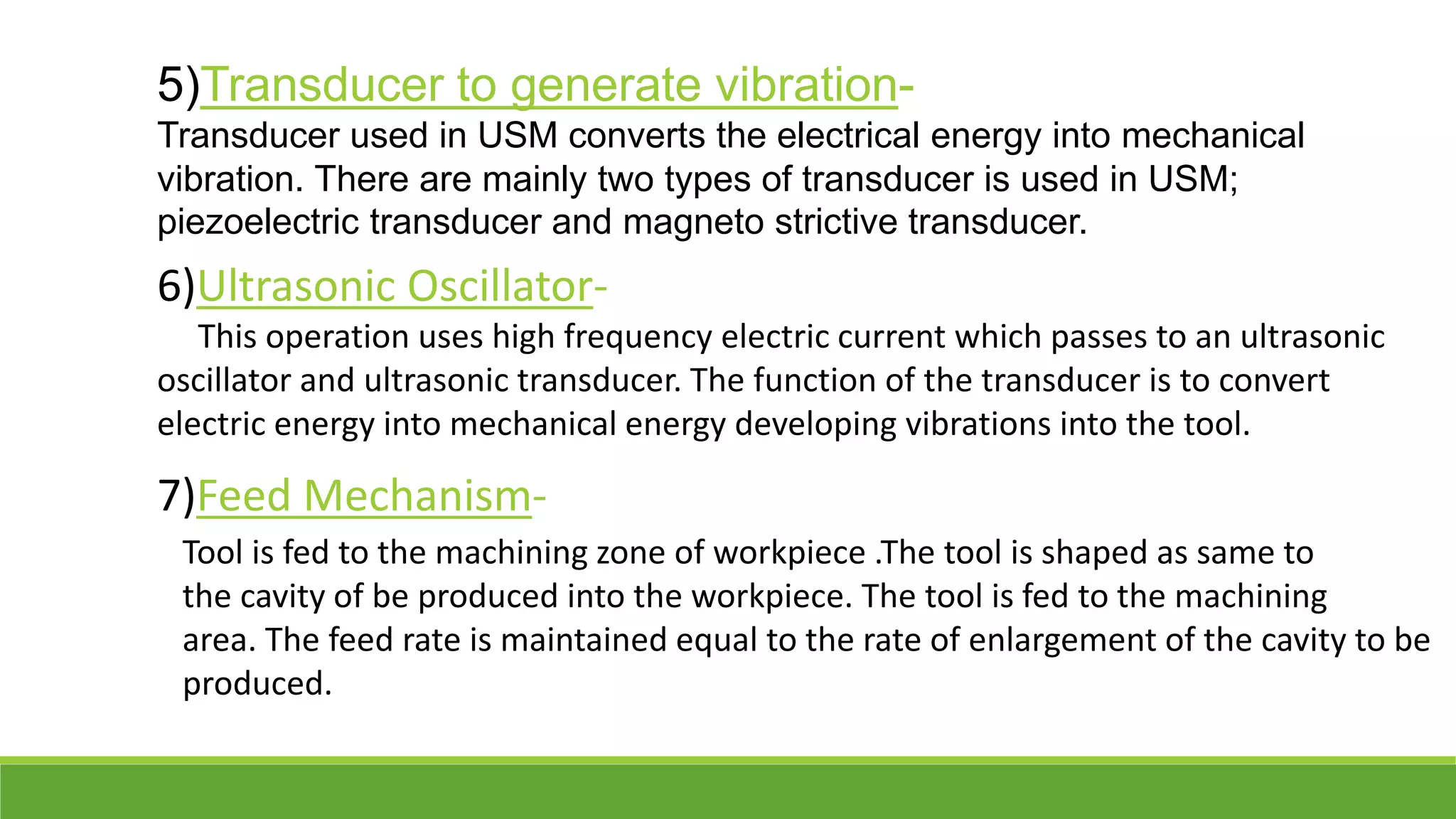 Ultrasonic machining | PPTX