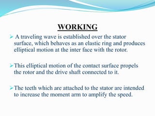 Ultrasonic motor | PPTX
