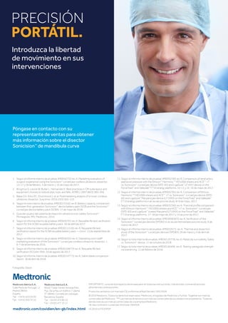 SISTEMA DE DISECCIÓN ULTRASÓNICO SONICISION™ | PDF