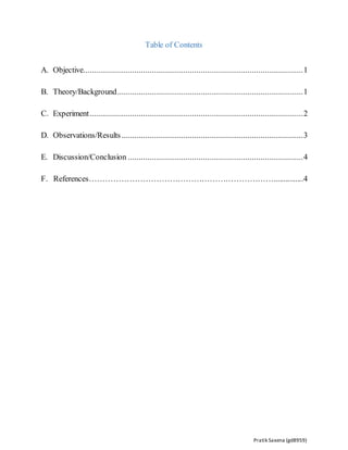 Ultrasonic Lab Experiment | DOCX