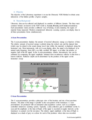 Ultrasonic Lab Experiment | DOCX