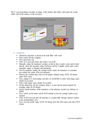 Ultrasonic Lab Experiment | DOCX