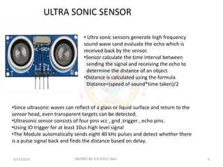 Ultrasonic radar mini project | PPTX