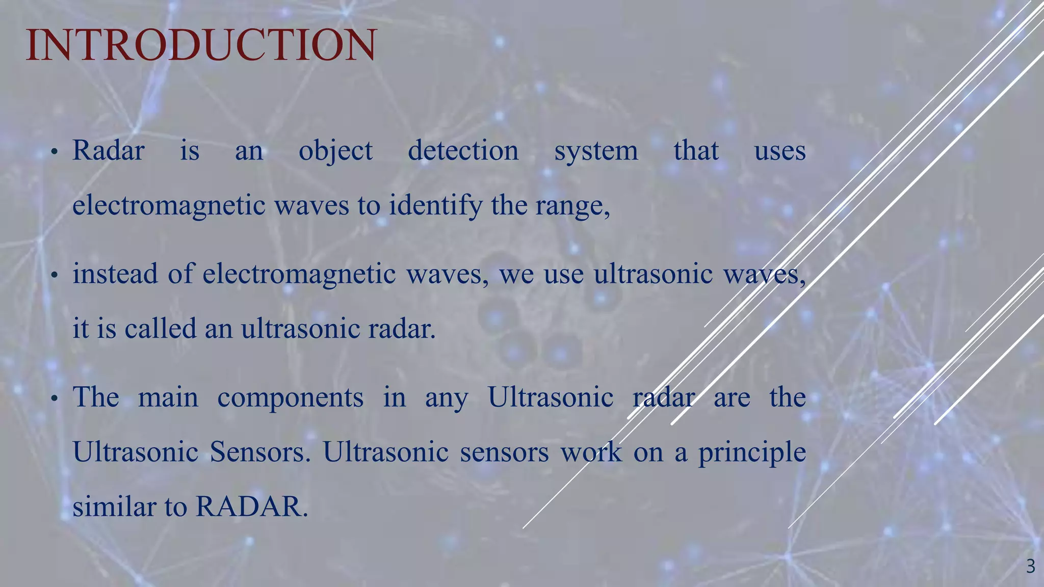 Ultrasonic radar using 8051 | PPTX