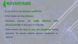 Ultrasonic radar using 8051 | PPTX