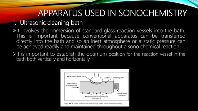 Ultrasonic reactions [autosaved] | PPTX | Chemistry | Science