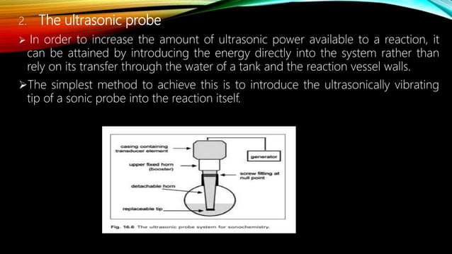 Ultrasonic reactions [autosaved] | PPTX | Chemistry | Science