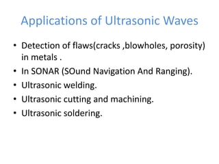 Ultrasonics | PPTX